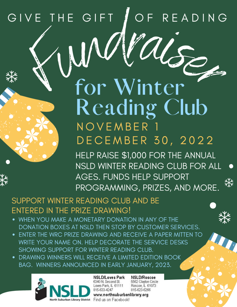 Winter Reading Club Fundraiser - Stateline Kids