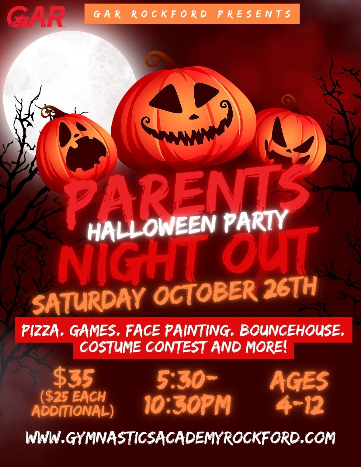 Parents Night Out: Halloween Party - Stateline Kids